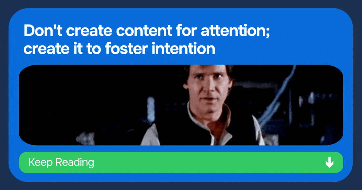 Focus on intention, not just attention