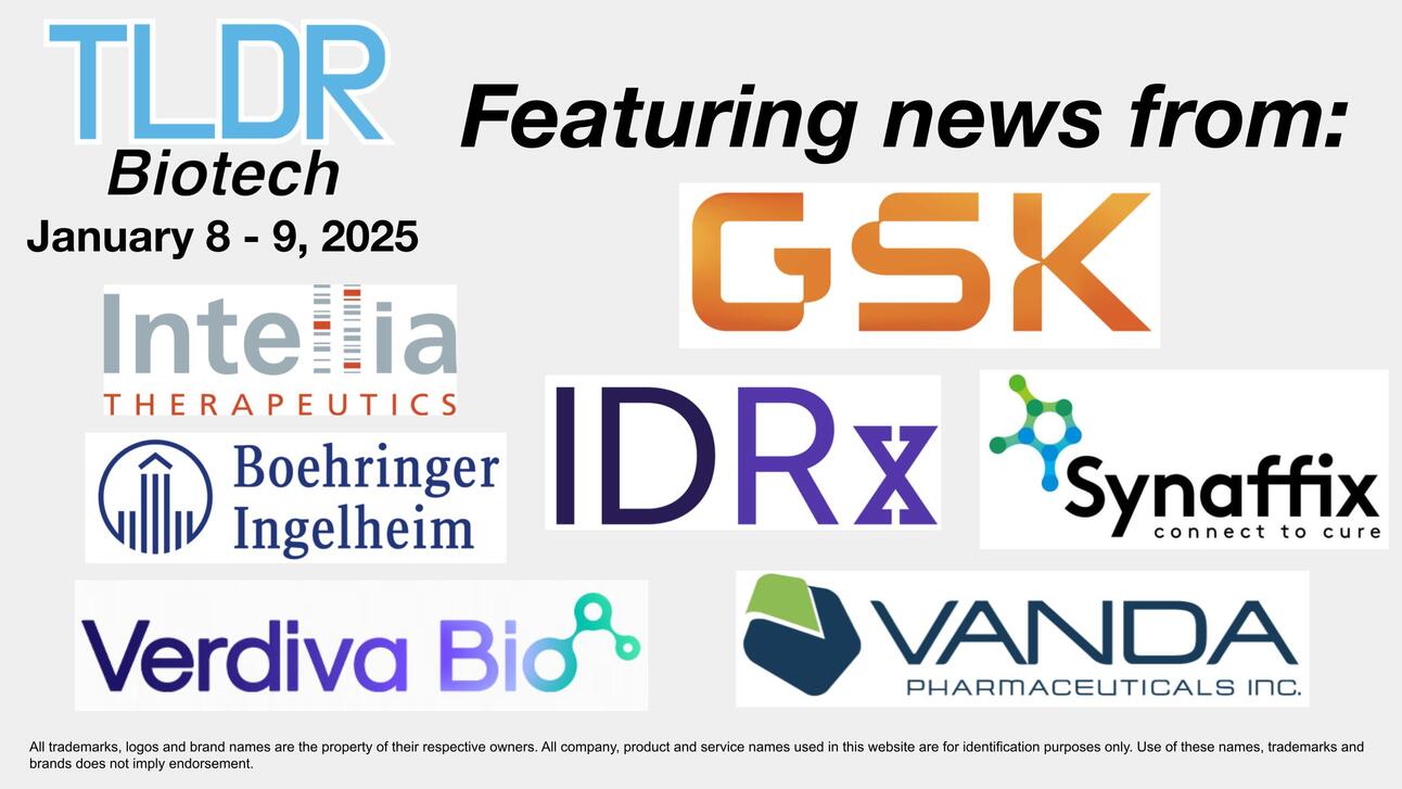 Biotech & Pharma Updates | January 8 - 9, 2025