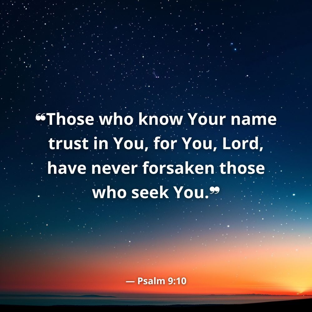 🙏 Verse of the Day: Psalm 9:10