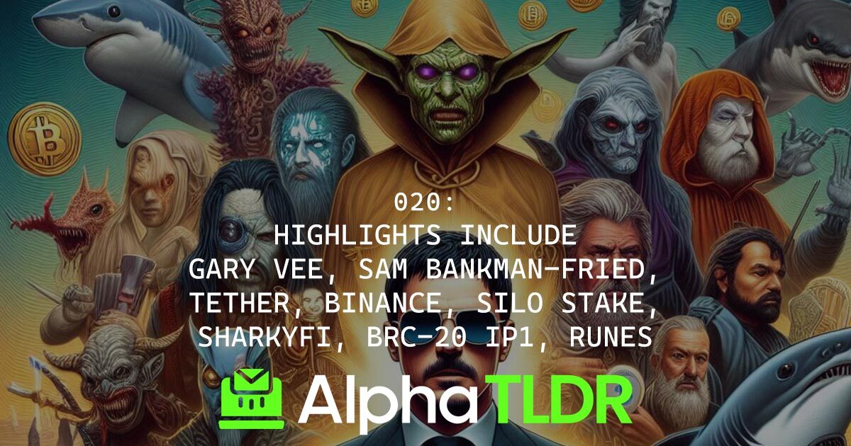 Gary Vee, Sam Bankman-Fried, Tether, Binance, Silo Stake, SharkyFi, Runes