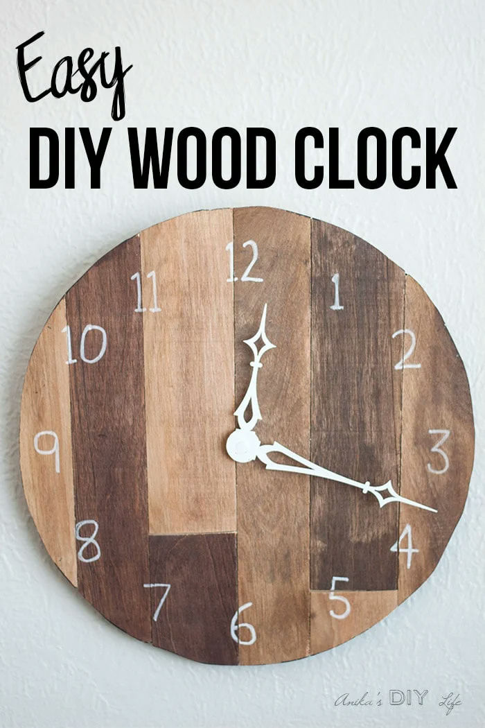 DIY wood clock