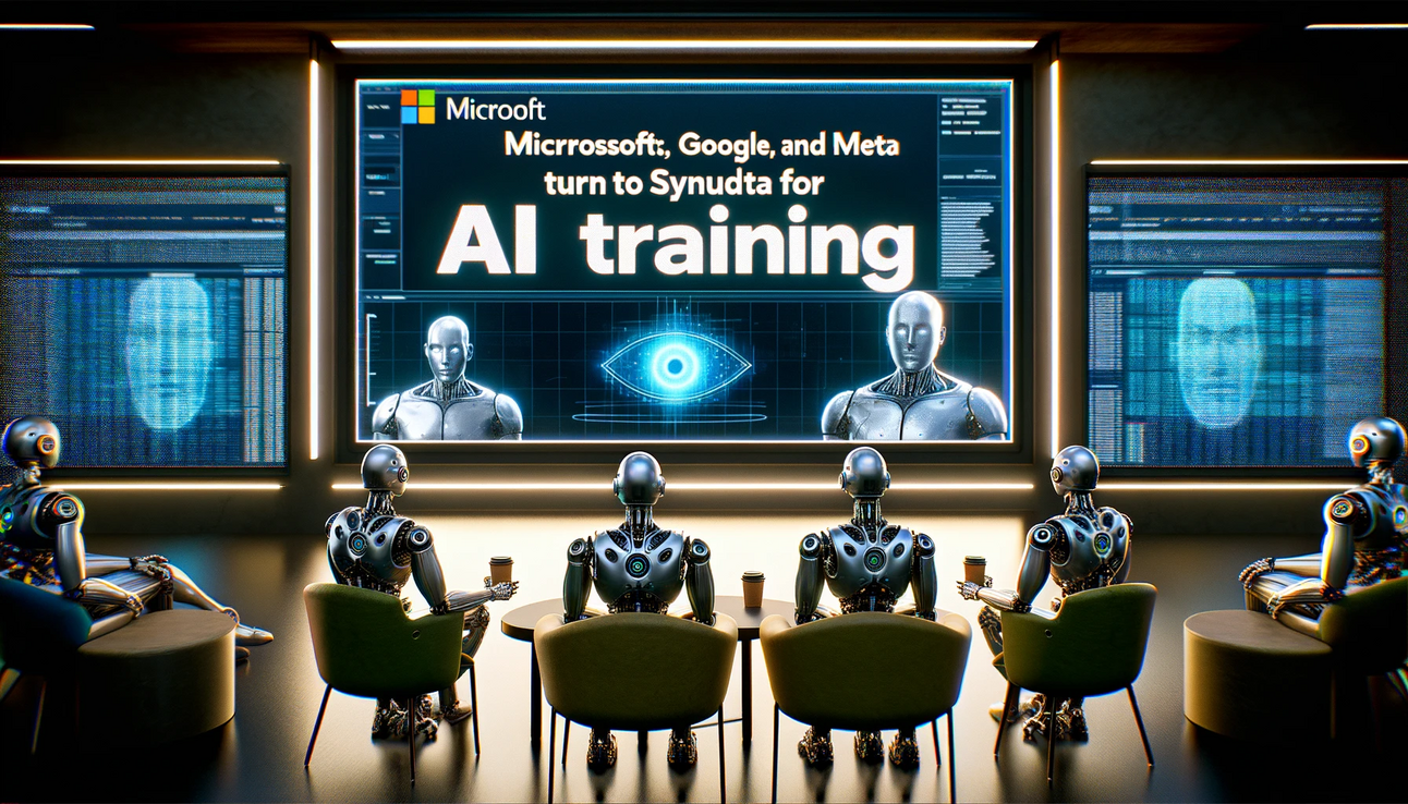 Microsoft, Google, and Meta Turn to Synthetic Data for AI Training