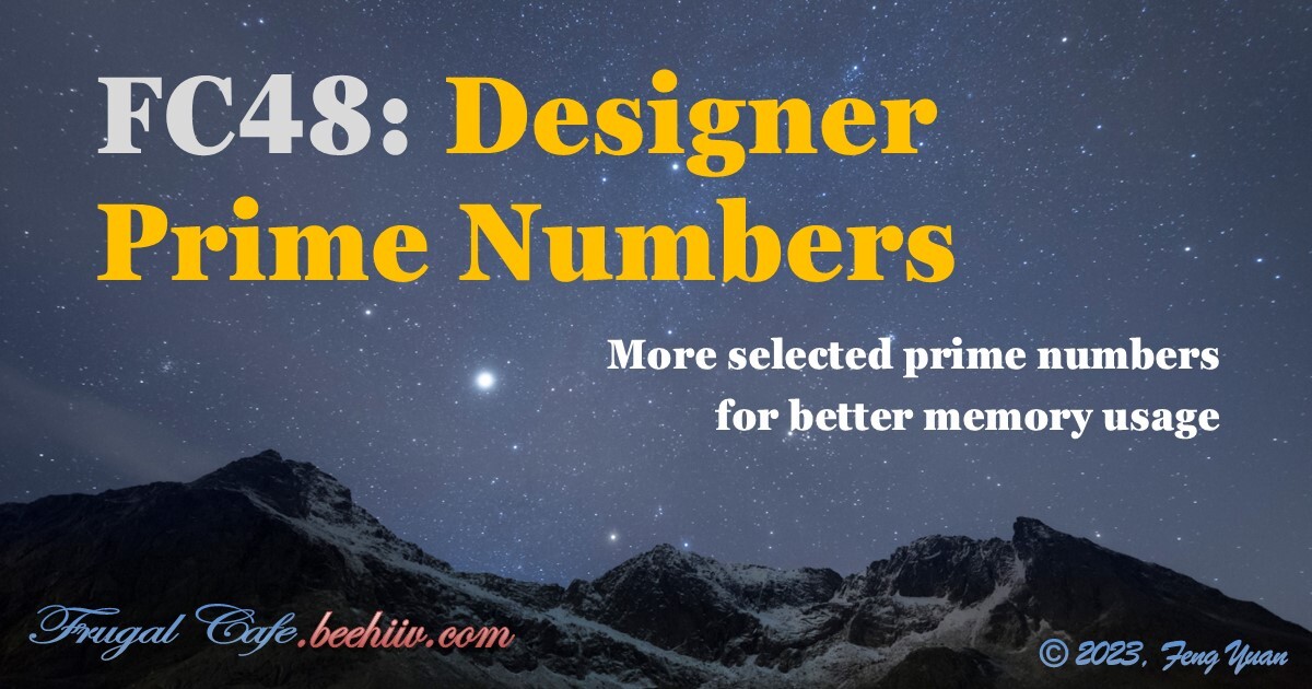 FC48: Designer Prime Numbers