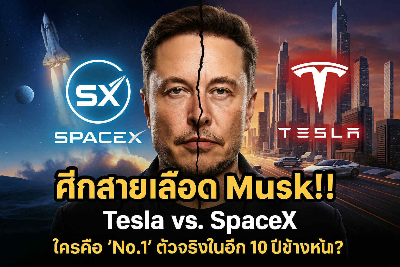 ศึกสายเลือด Musk!! Tesla vs. SpaceX ใครคือ 'No.1' ตัวจริงในอีก 10 ปี ...