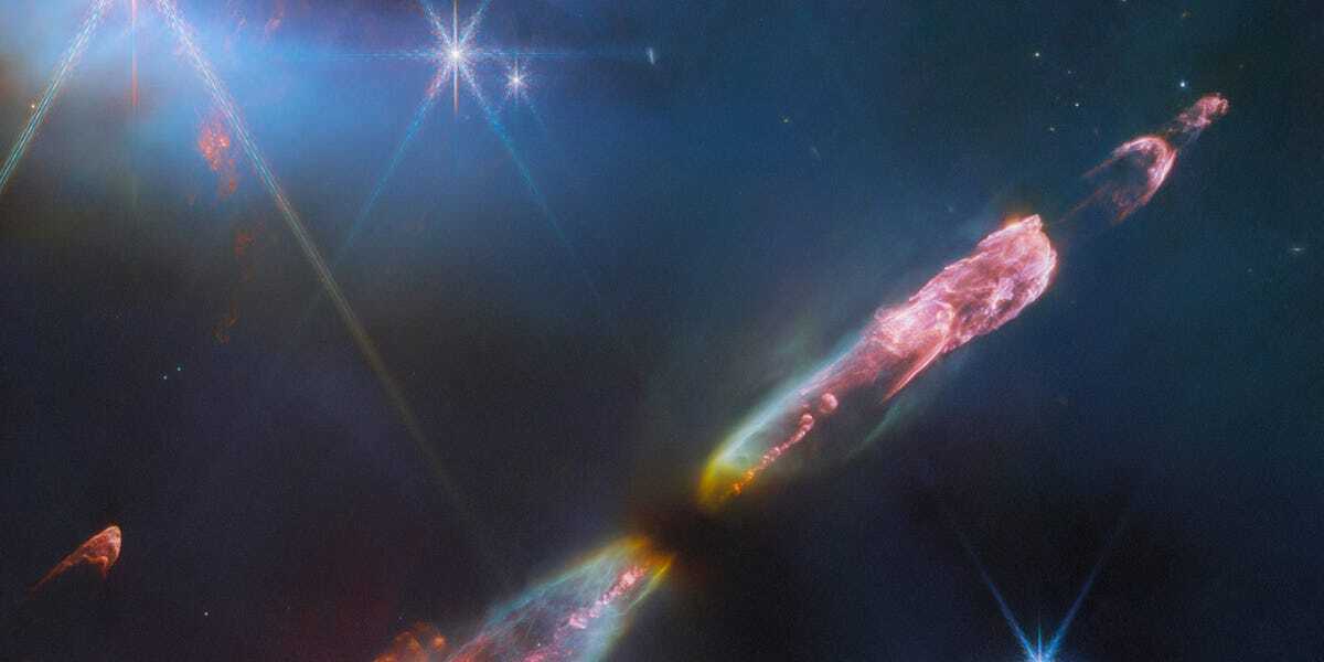 Incredible JWST shot of a young star throwing an epic tantrum