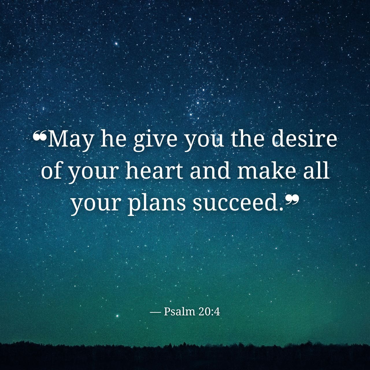 Verse of the Day: Psalm 20:4