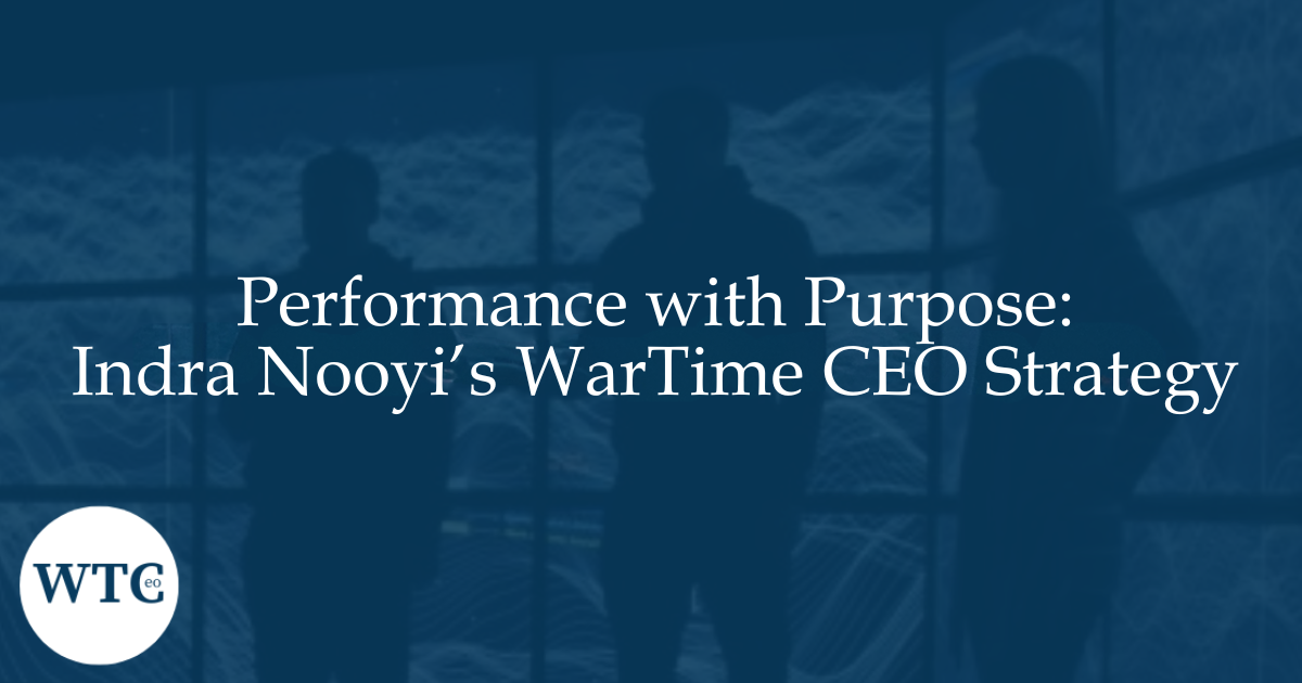 Performance with Purpose: Indra Nooyi of PepsiCo