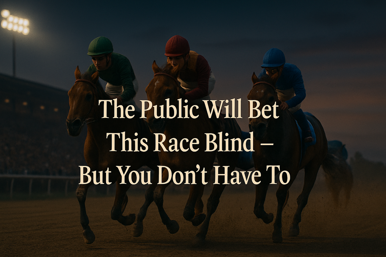 🧠 The Public Will Bet This Race Blind — But You Don’t Have To
