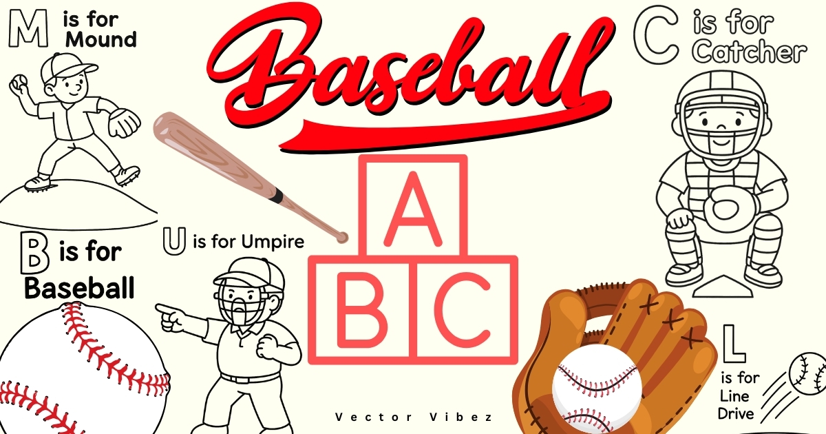 ⚾ ABCs of Baseball: 26 Free Alphabet Coloring Pages! 🖍️