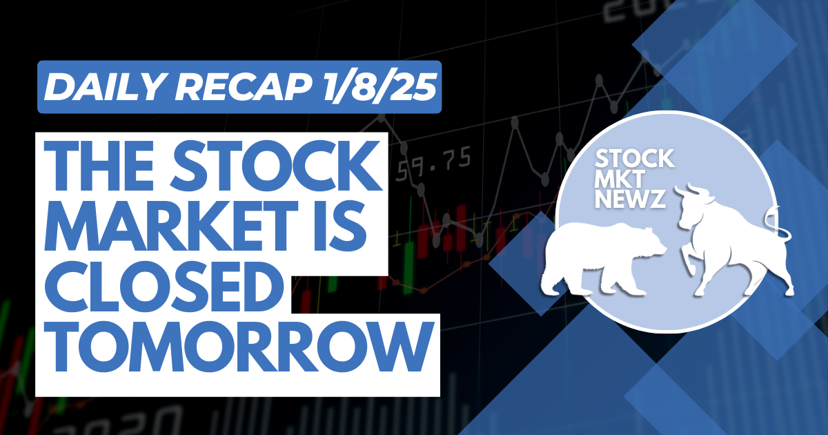 StockMKTNewz Daily Recap 1/8