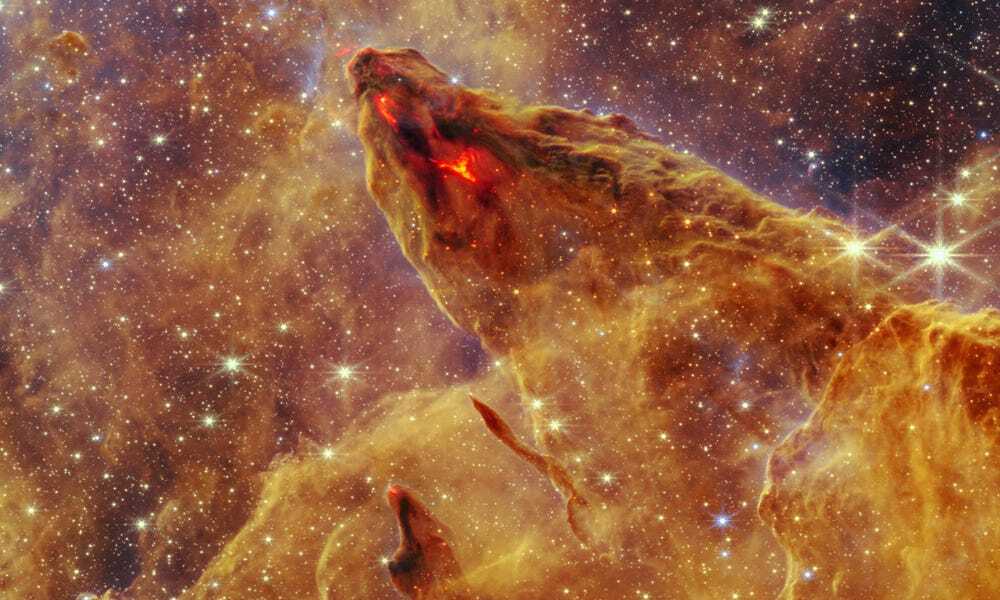 The spectacular dusty depths of JWST’s Pillars of Creation