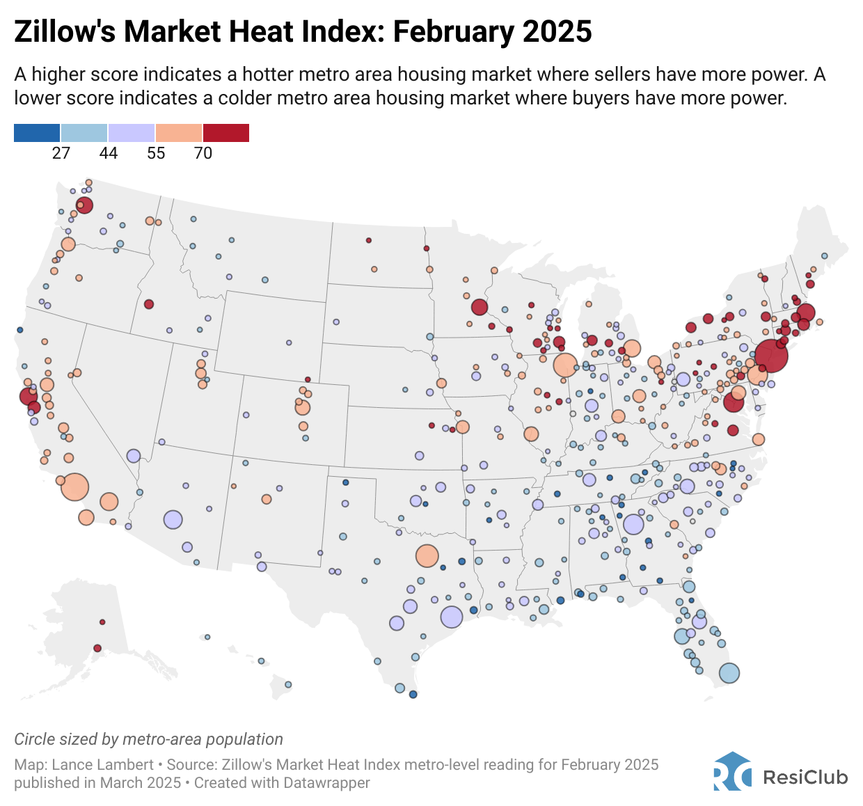 This interactive housing market map shows where sellers—and buyers—have ...