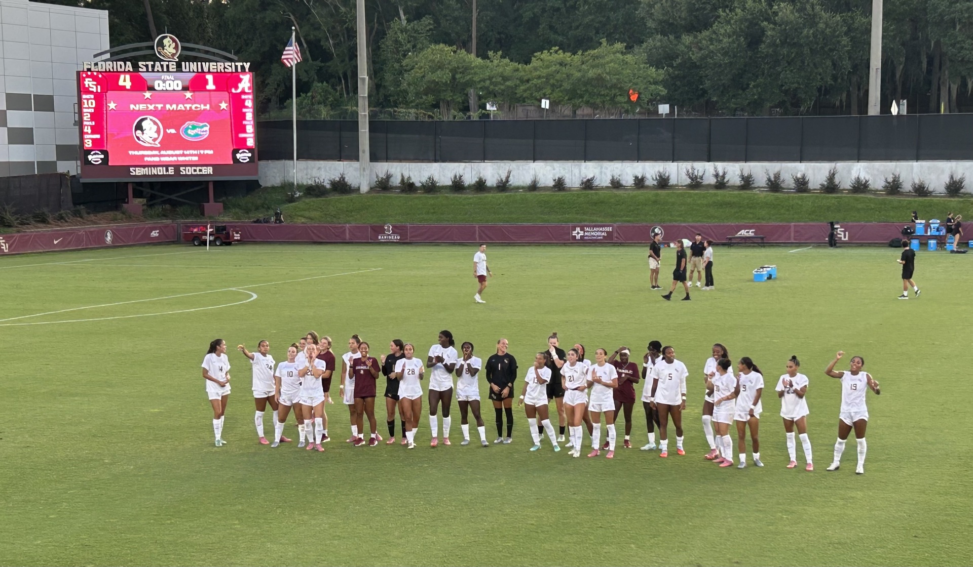 FSU soccer opens with 4-1 exhibition win over Alabama