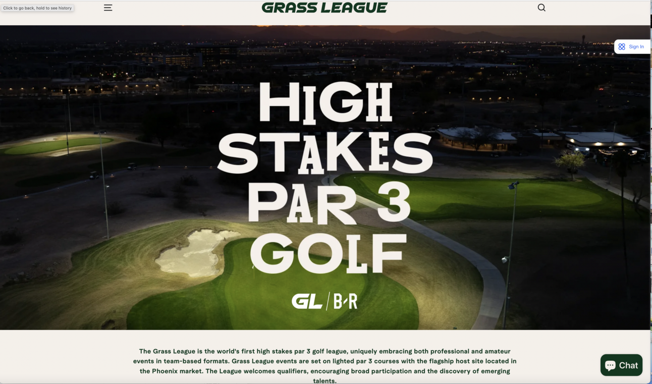The Grass League - High Stakes Par 3 Golf (From Grass Clippings)