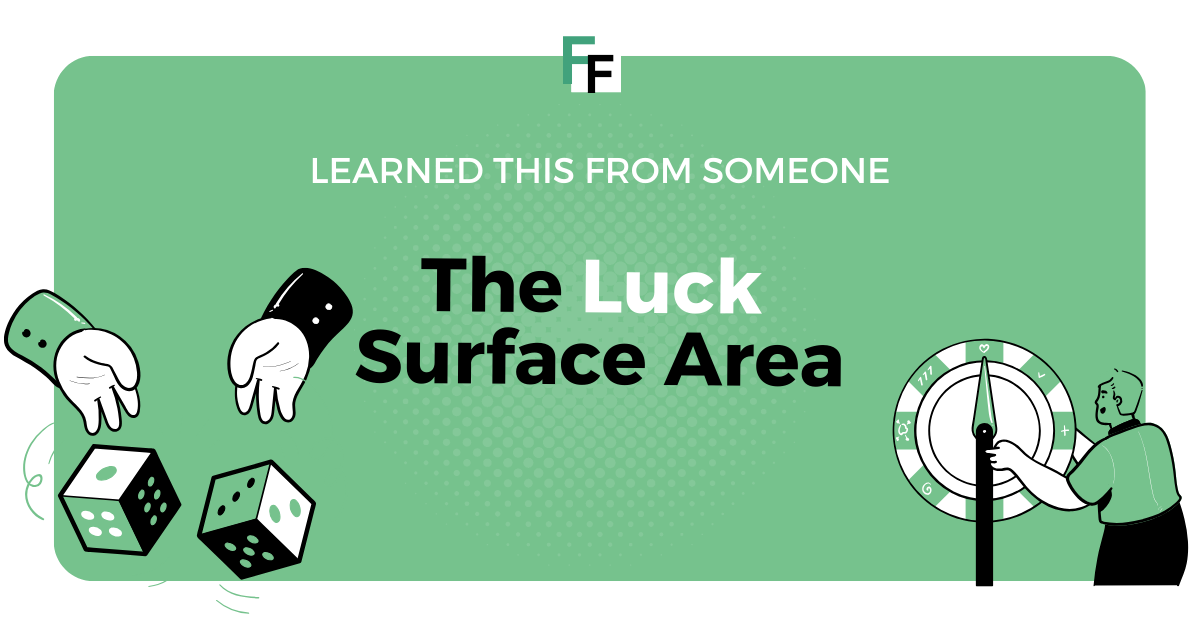 The Luck Surface Area