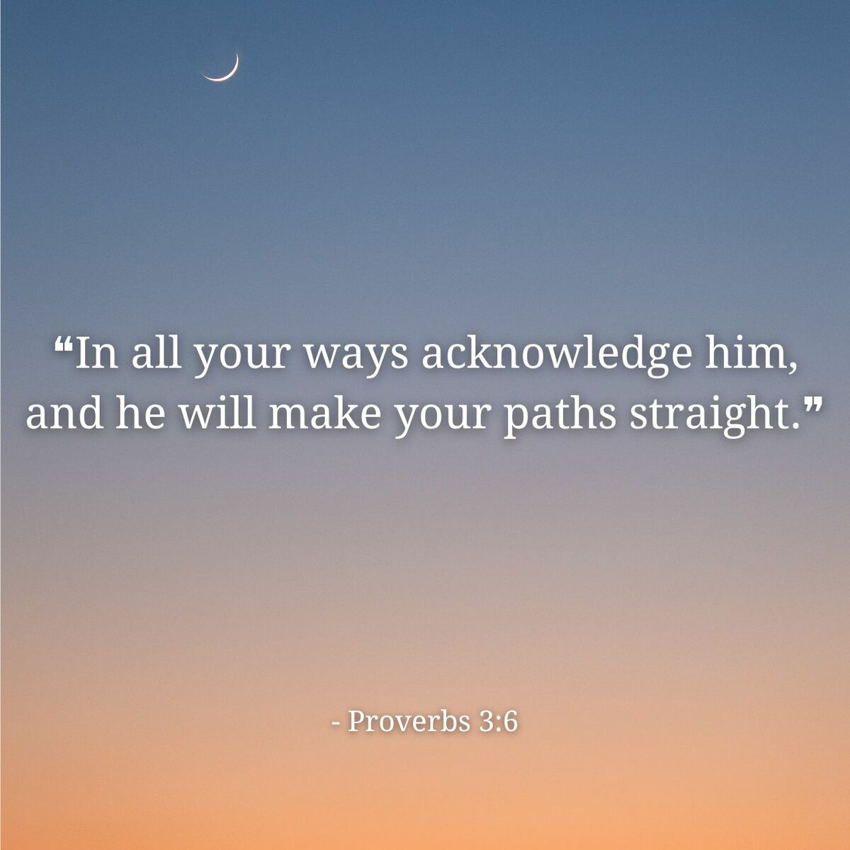Verse of the Day: Proverbs 3:6