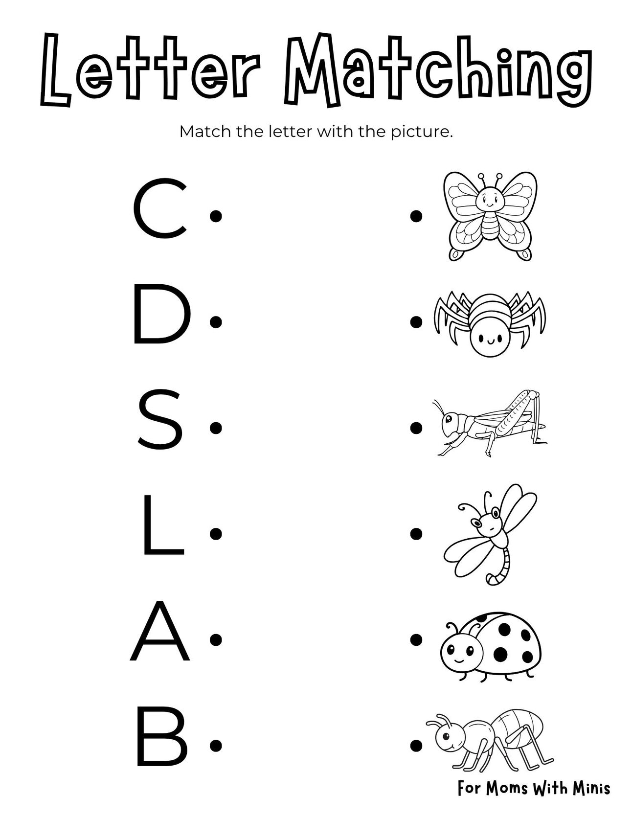 Insect Letter Matching