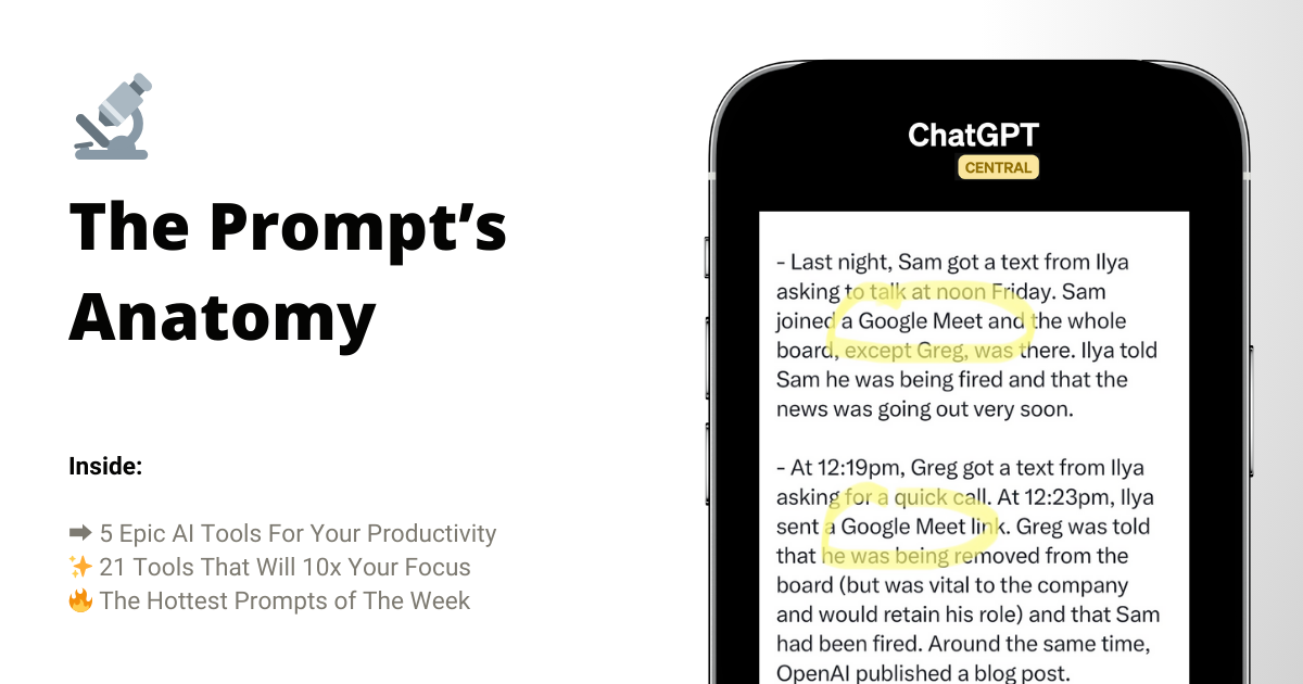 🔬 The Prompt's Anatomy