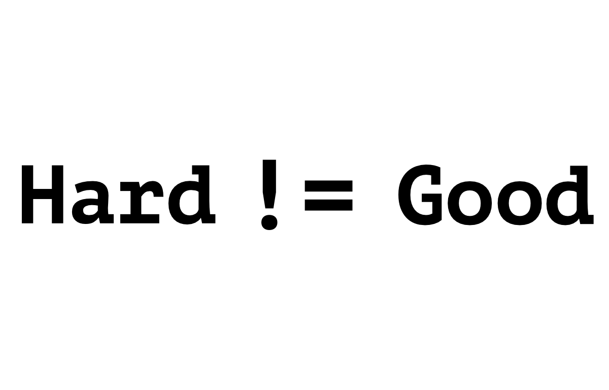 Software engineering coding interviews: hard != good