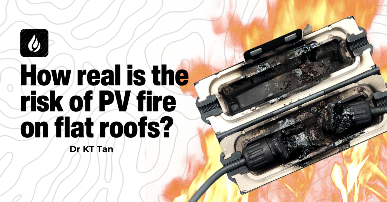 How real is the risk of PV fire on flat roofs?
