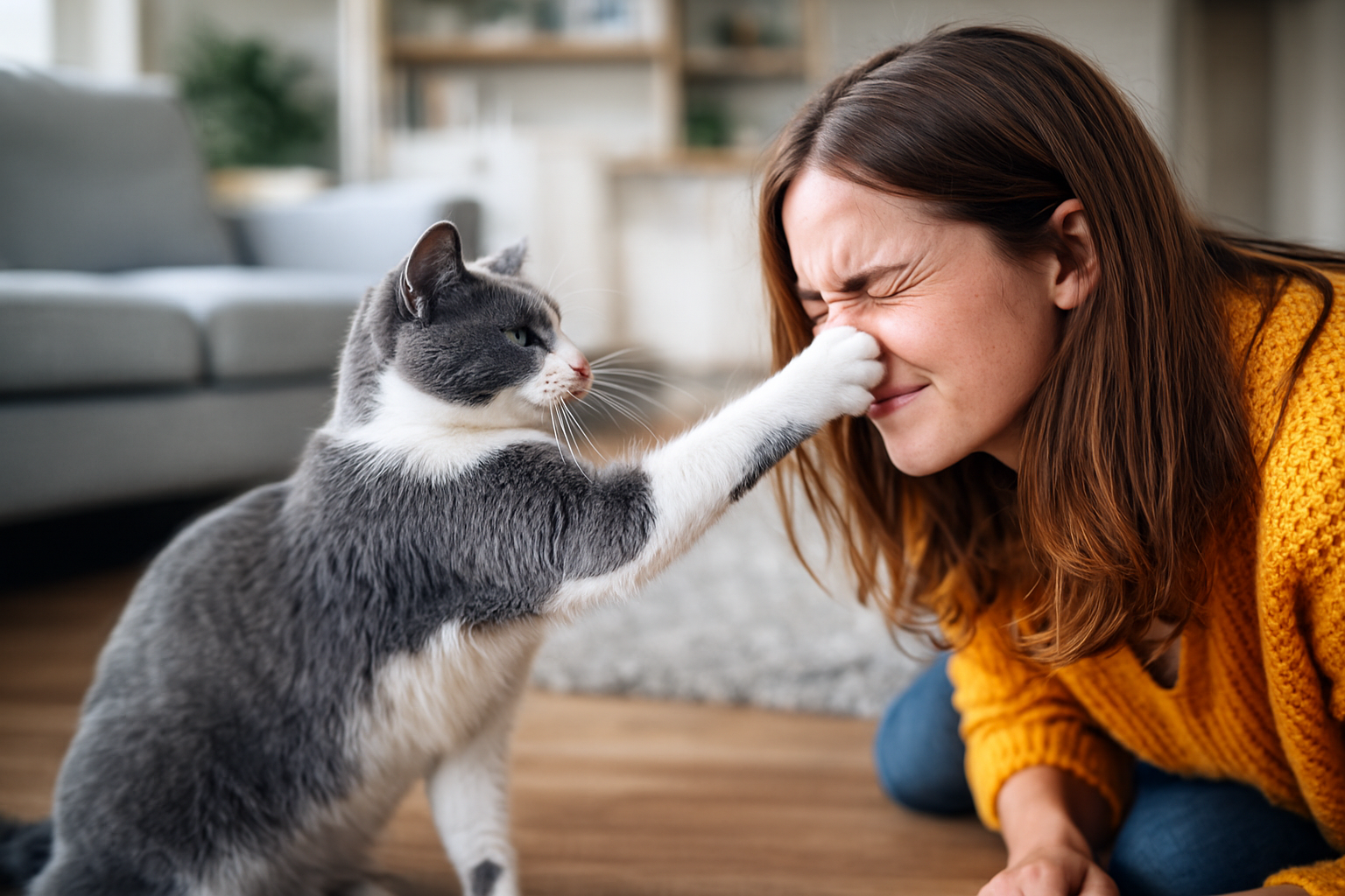 Why Does My Cat Slap or Hit Me With Their Paw?