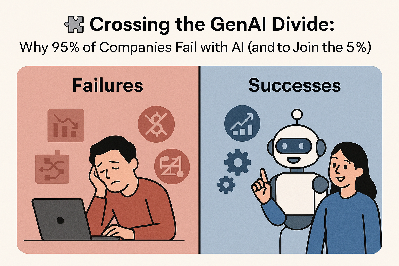 🧩 Crossing the GenAI Divide: Why 95% of Companies Fail with AI (and How ...