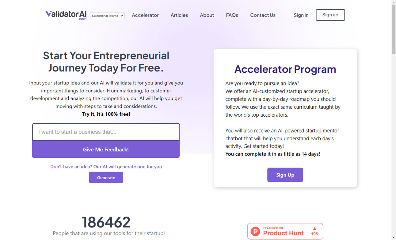 #196 | AI Tool: Validator AI, Prompt: Twitter - Ideas