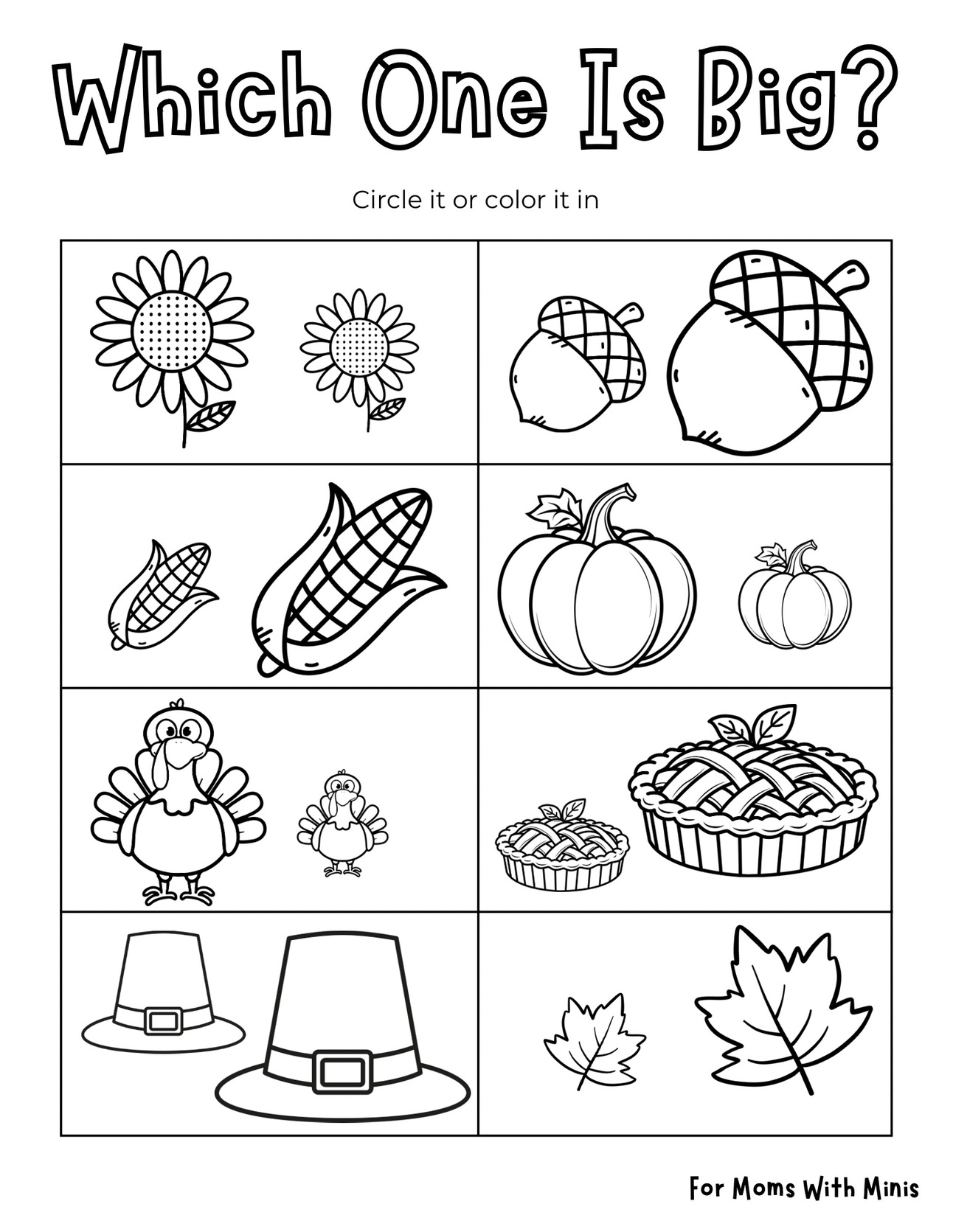 Thanksgiving Size Recognition