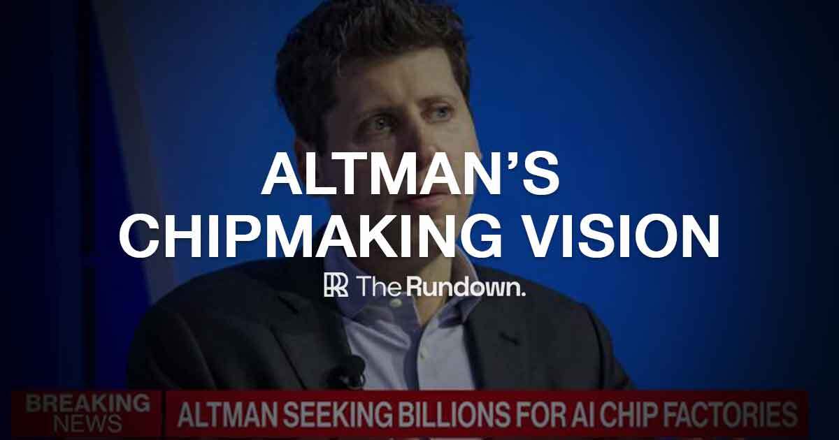 Sam Altman's secret AI chip venture