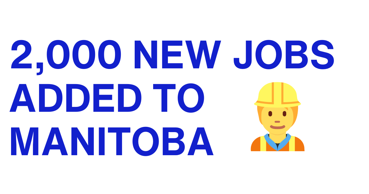 Manitoba Adds 2,000 New Jobs