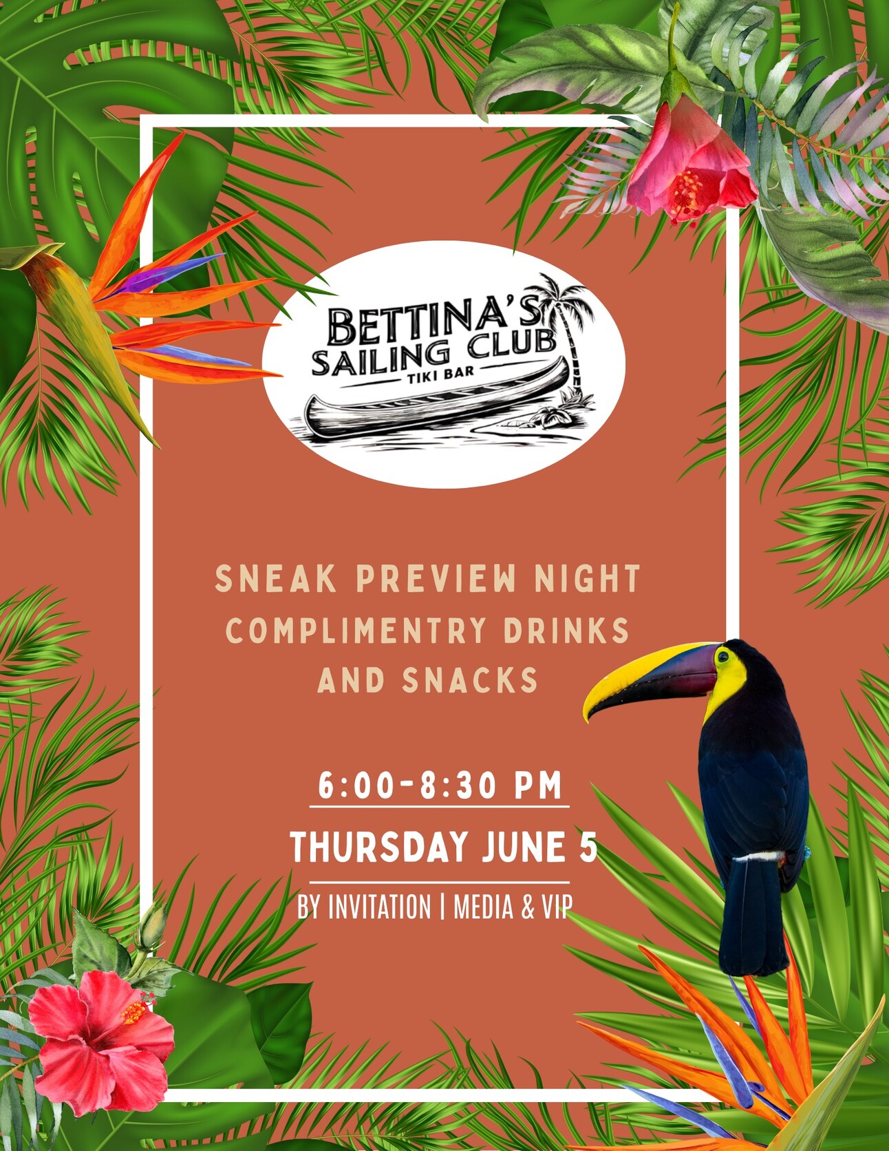 👉 Tiki Bar Pop Up Next to Bear Moon