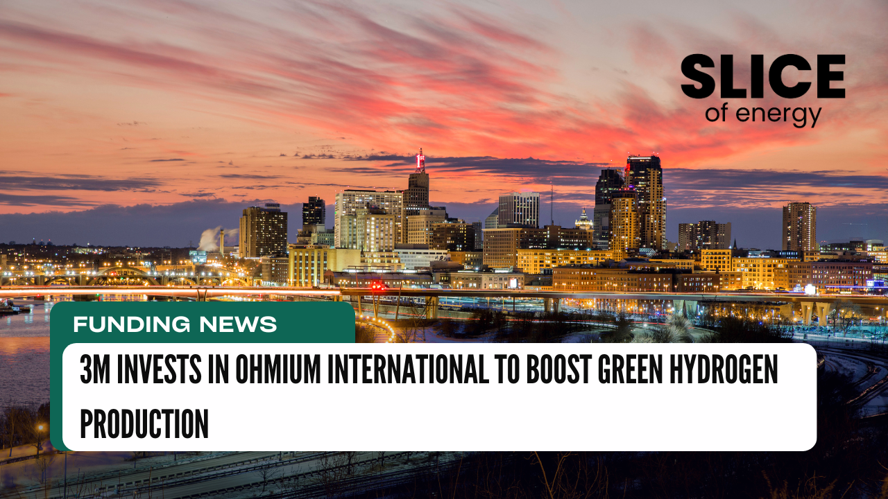 3M Invests in Ohmium International to Boost Green Hydrogen Production