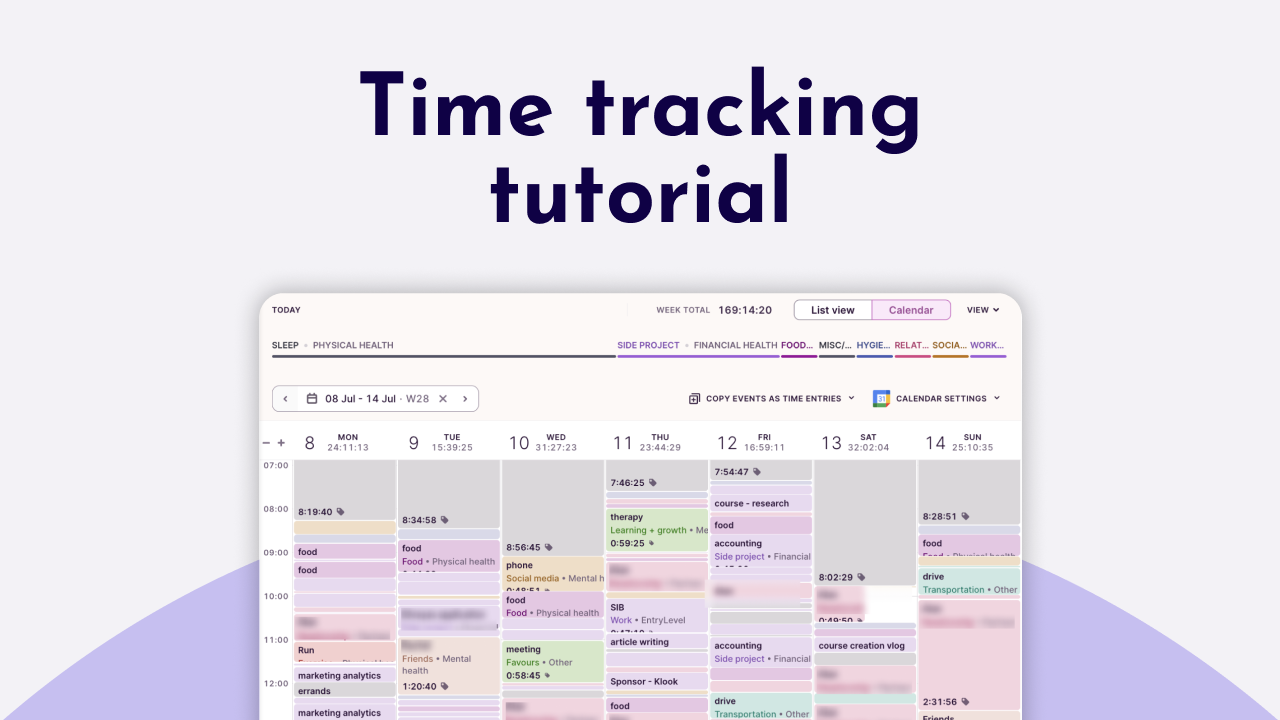 Time tracking tutorial