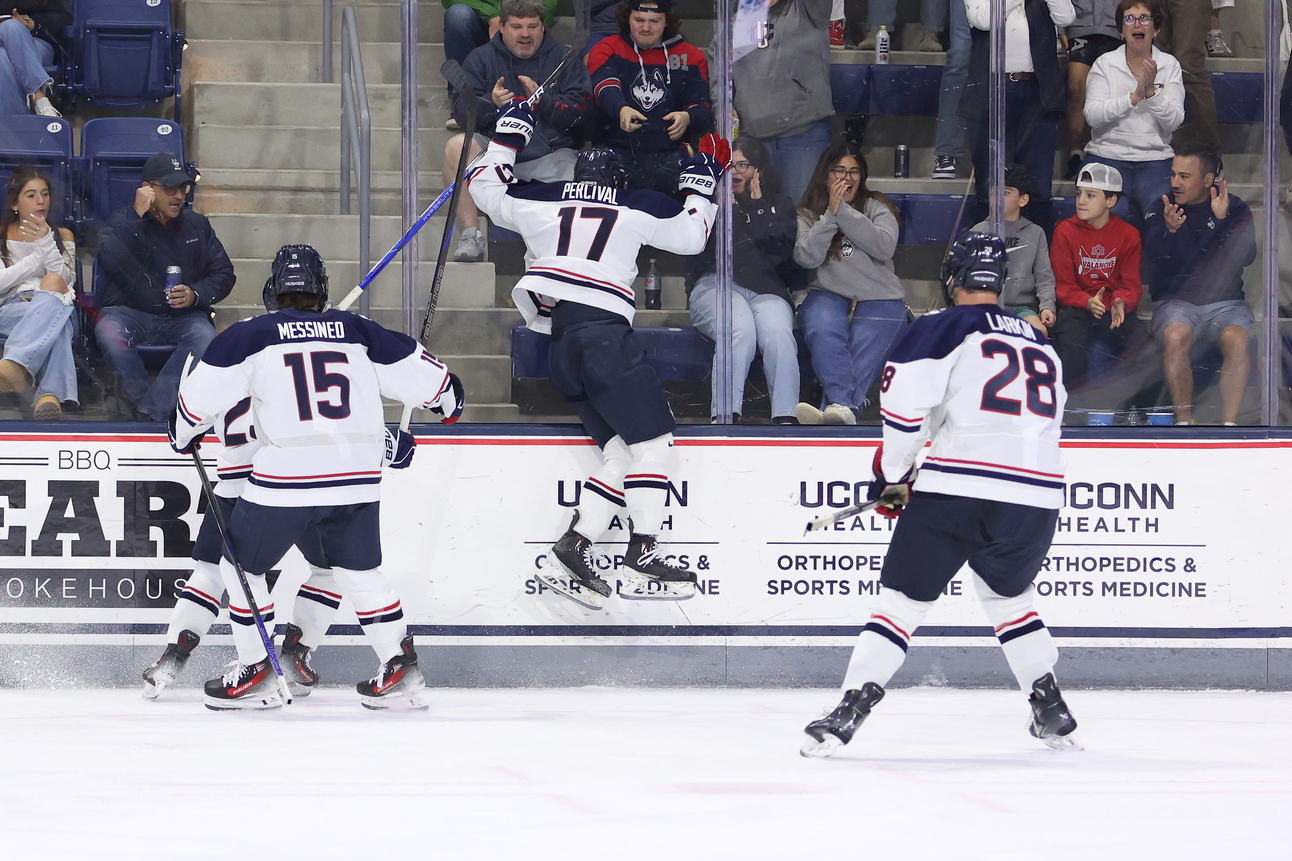 UConn opens with a win over Colgate, 4-2