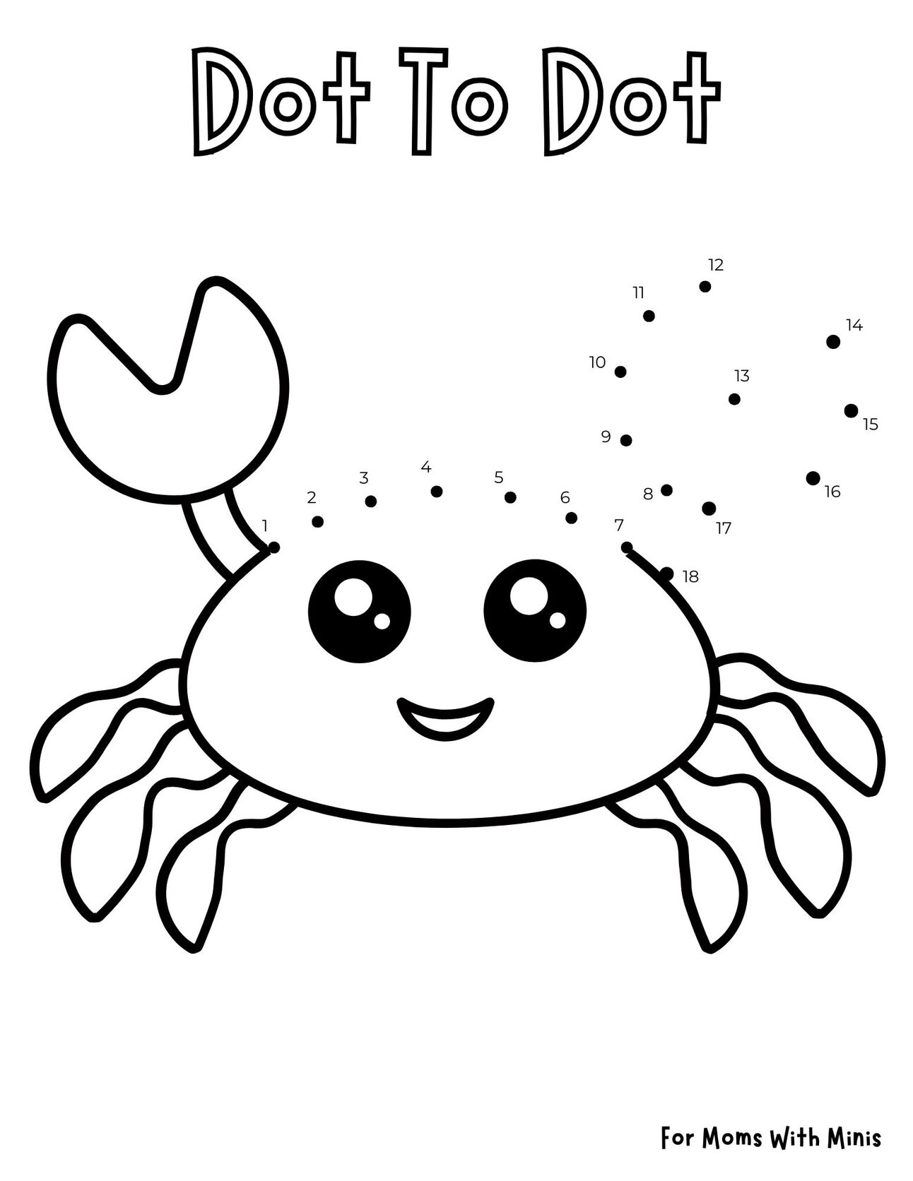 Dot to Dot Crab