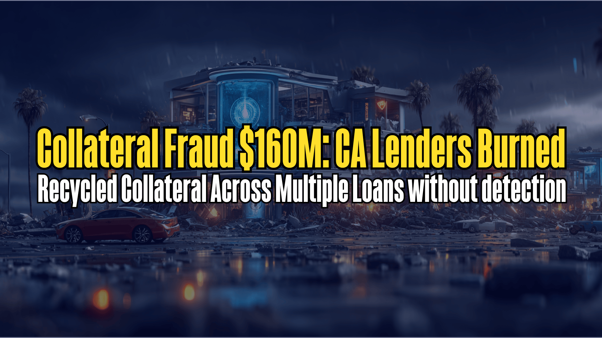 Collateral Fraud $160M: CA Lenders Burned