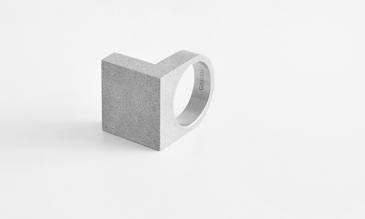 Polished Concrete Jewelry is Wearable Architecture