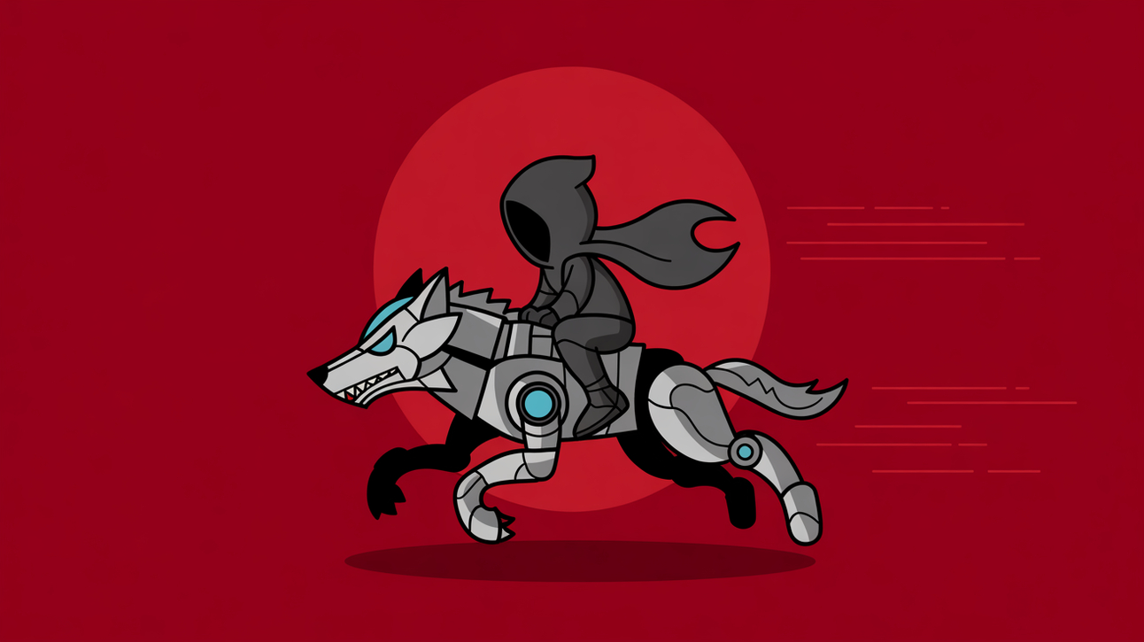 Kawasaki's all-terrain 'wolf robot'