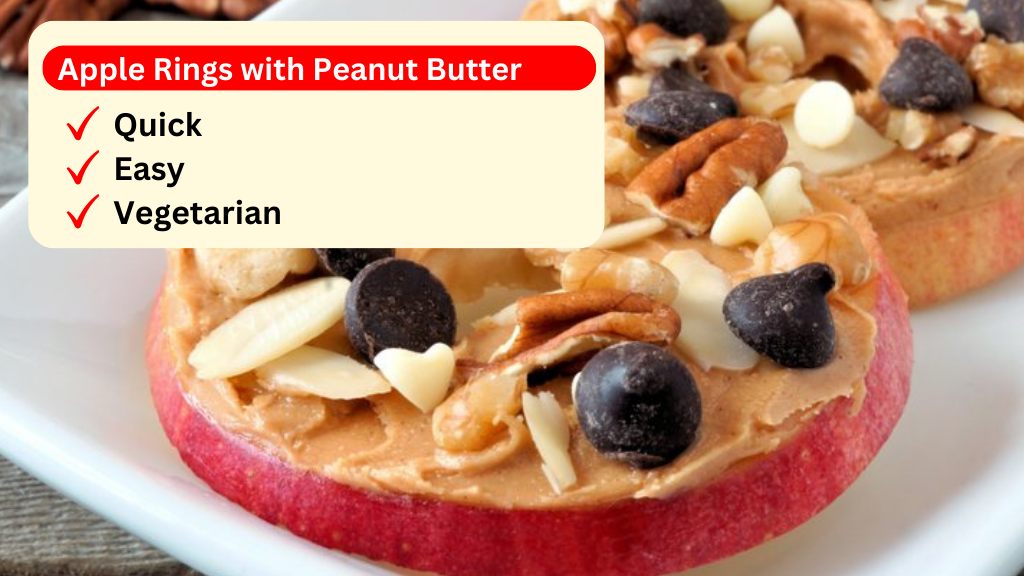 Apple Rings with Peanut Butter