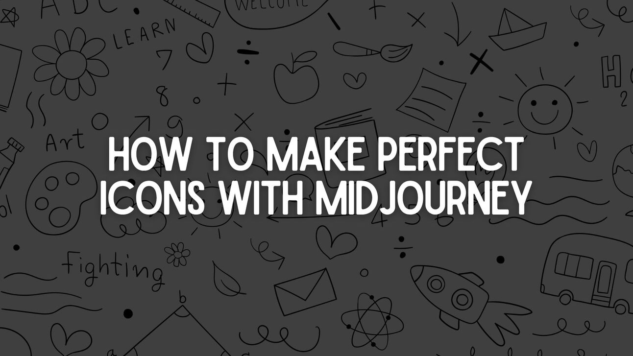 How To Make Perfect Icons with Midjourney