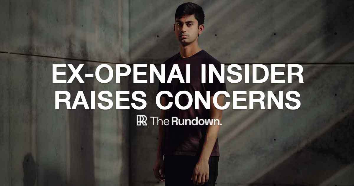 Ex-OpenAI insider raises concerns Ex-OpenAI insider raises concerns