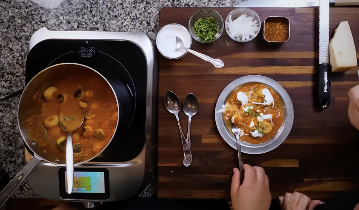 Chochoyotes AKA Mexican Dumplings in Tomato–Arbol Sauce