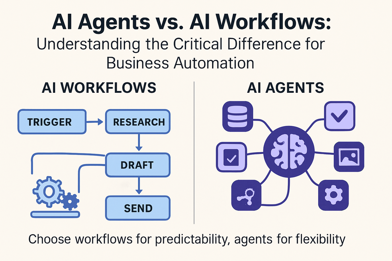 AI Agents vs. AI Workflows