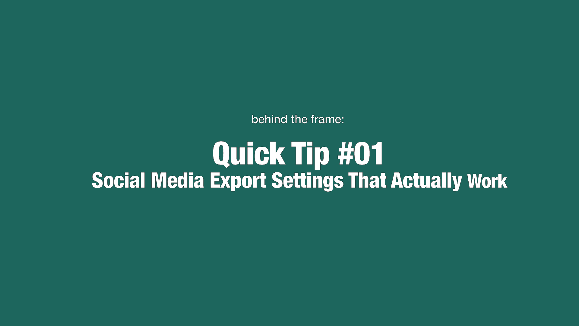 Social Media Video Export: Quick Pro Tips for Perfect Instagram Uploads
