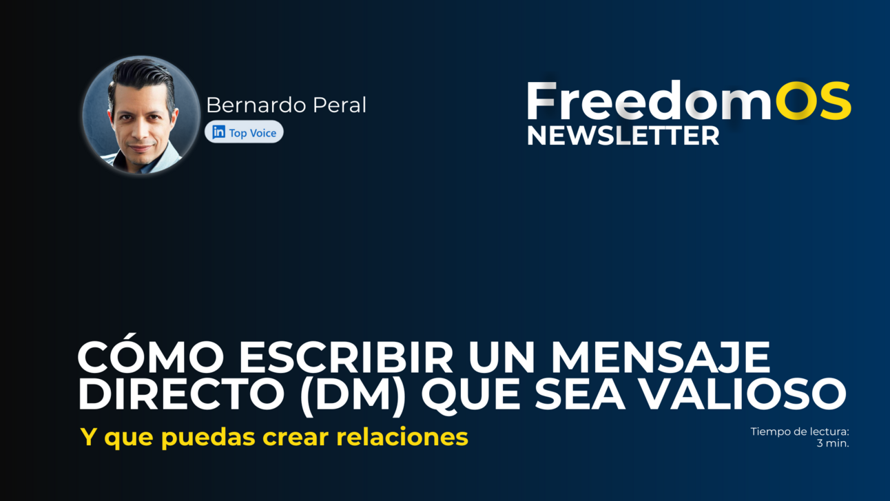 Cómo escribir un mensaje directo que sea valioso