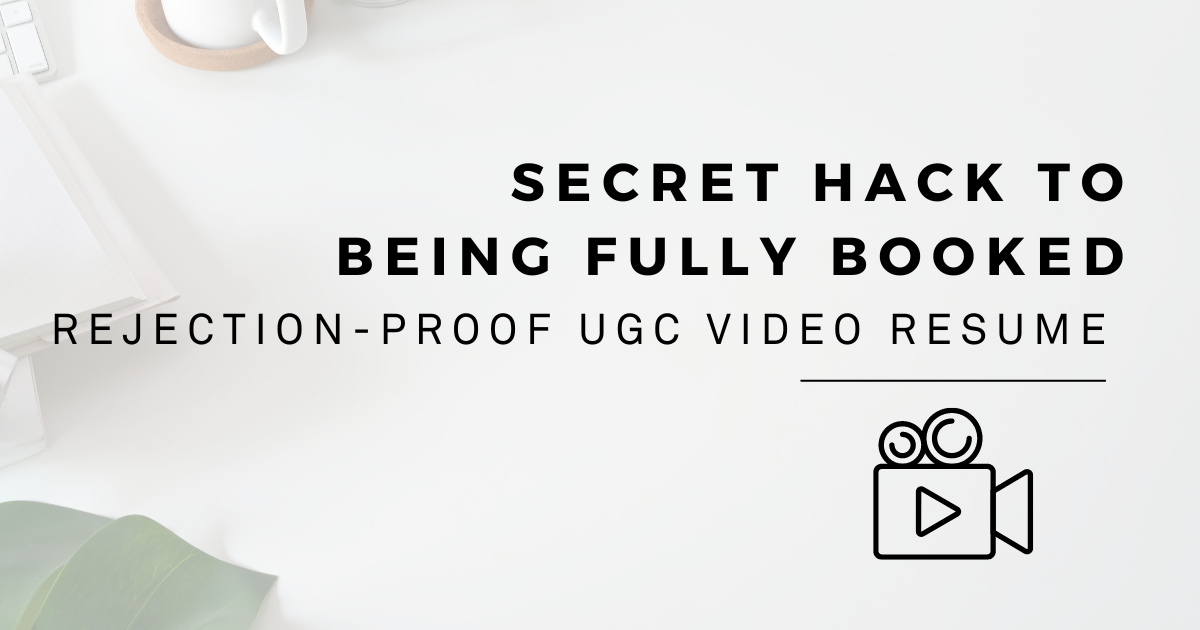 How to create a rejection-proof UGC video resume
