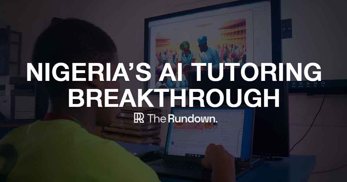 AI's tutoring breakthrough