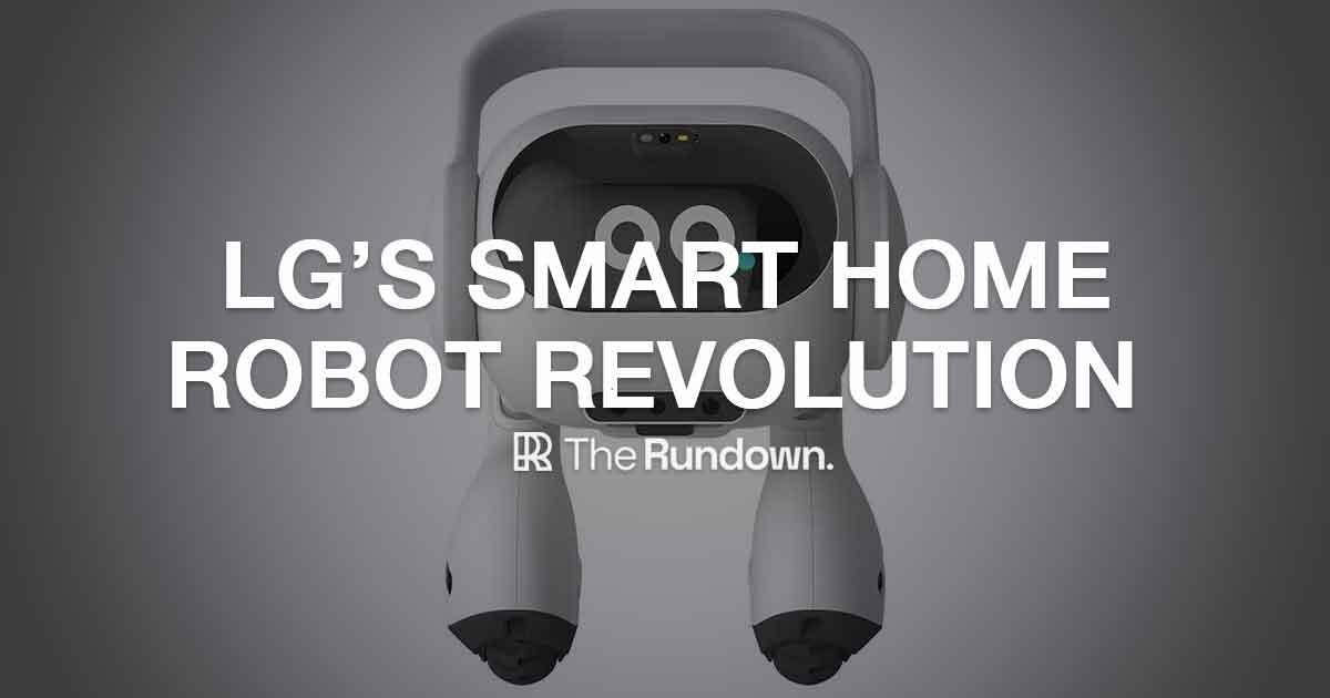 LG's smart home AI robot revolution