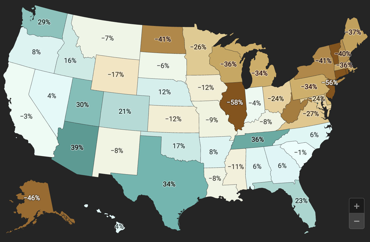 17 states are back above pre-pandemic 2019 housing inventory levels