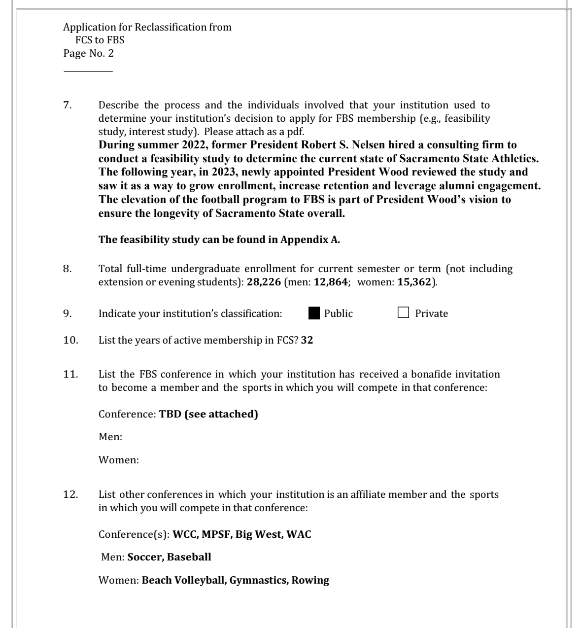 This is what an FBS reclassification application looks like
